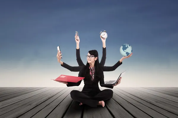 Multitasking indian woman Stock Photos, Royalty Free Multitasking ...