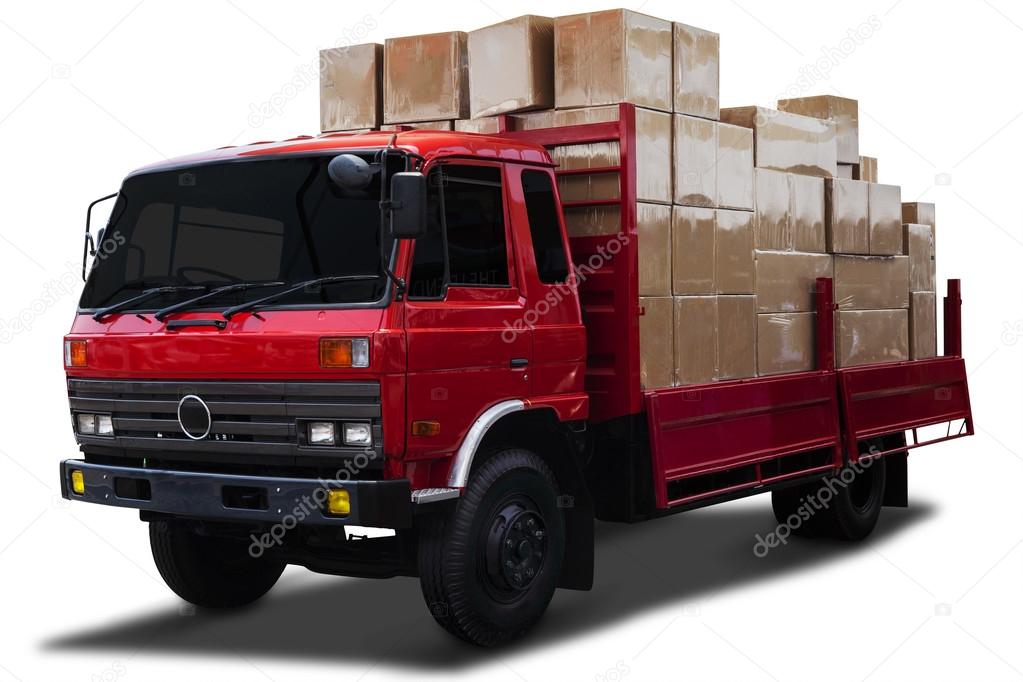 Delivery truck with boxes Stock Photo by ©realinemedia 32505043