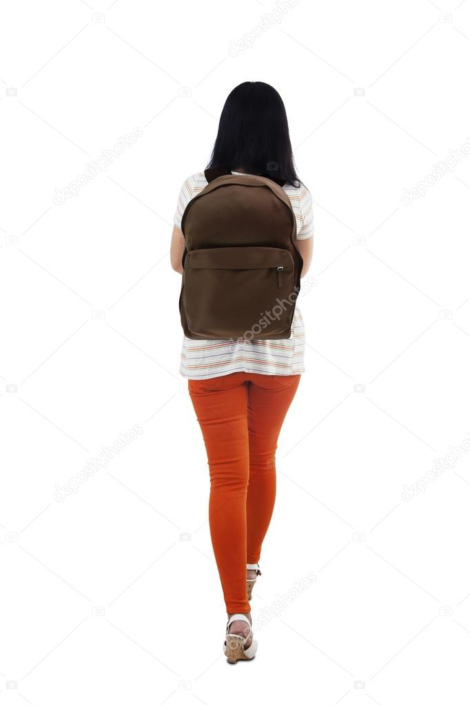 Back view of female student Stock Photo by ©realinemedia 38676777