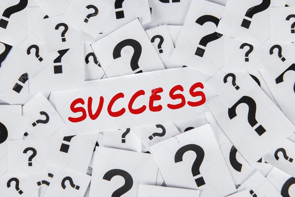 Success and question mark Stock Photo by ©realinemedia 40908717