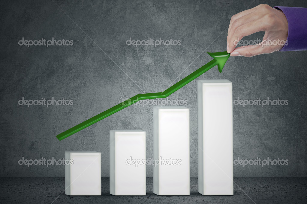 Hand business graph Stock Photo by ©realinemedia 45006779