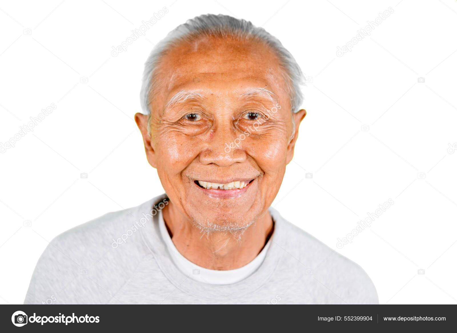 Happy Old Man Smiley Face