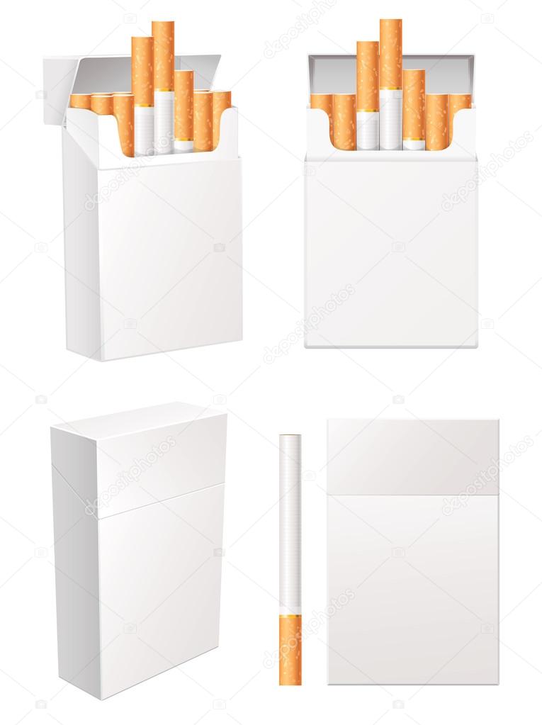 Collection of blank cigarette pack Stock Vector Image by ©kharlamova_lv ...