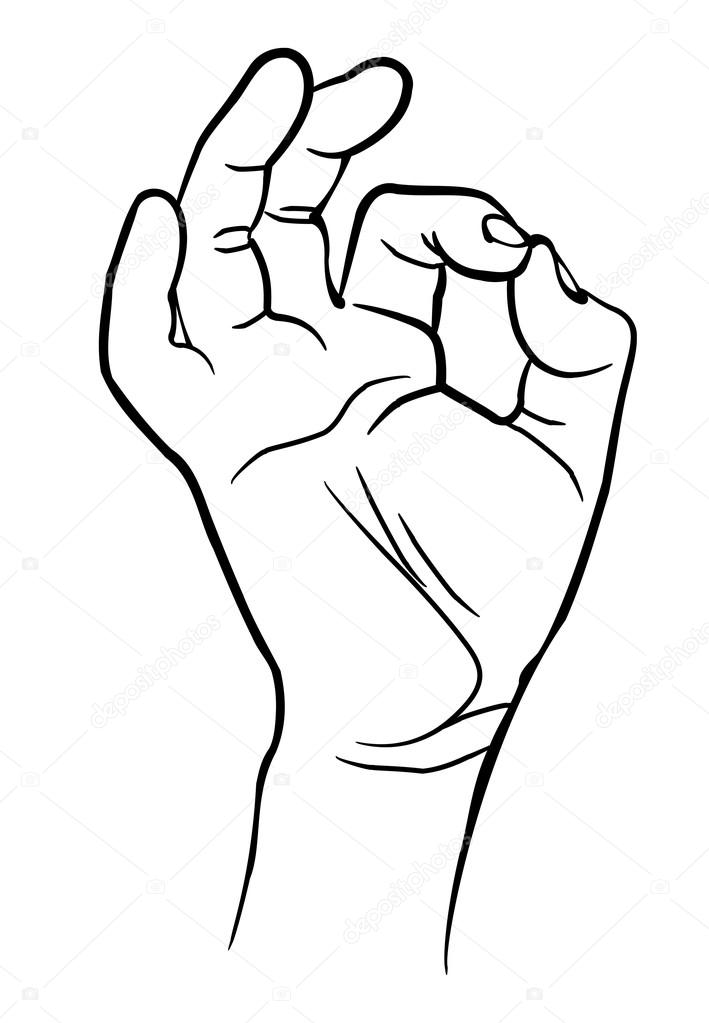 Man hand showing ok sign Stock Vector Image by ©kharlamova_lv #37873515