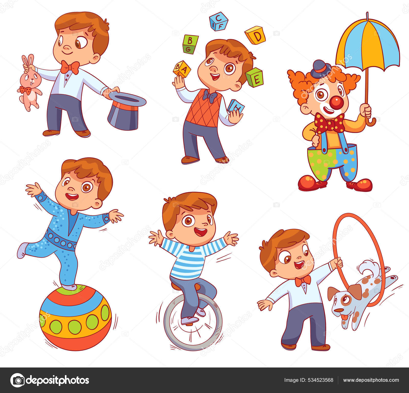 Circus Acrobat Cartoon