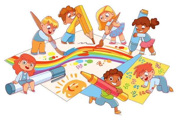 9,651,296 Kids playing drawing Vector Images | Depositphotos