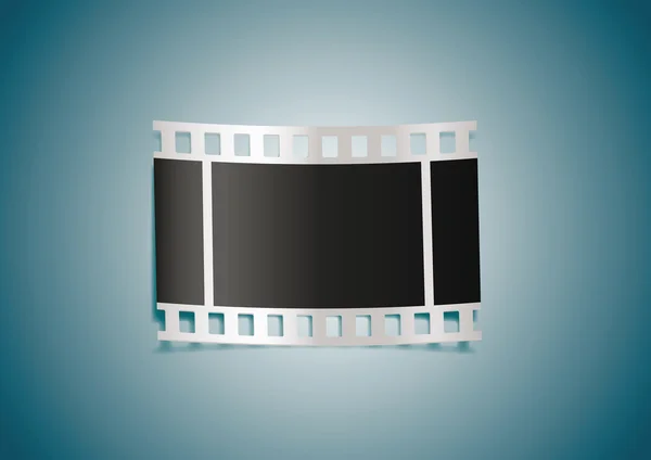 Film Reel on Blue Background — Stock Vector © iconspro #6029979