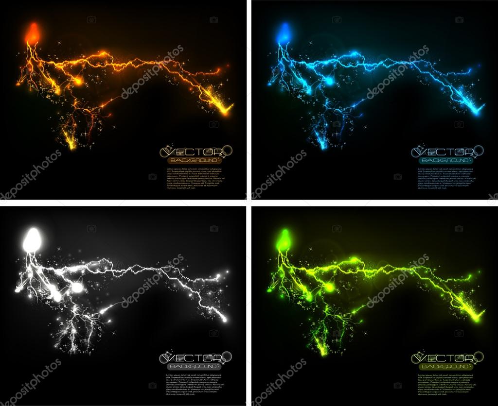 Background: lightning flash | Lightning flash background — Stock Vector ...