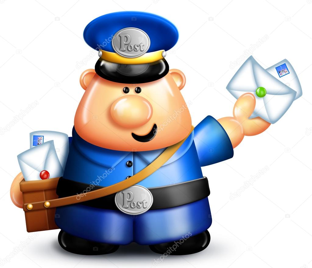 Cartero caprichosos dibujos animados — Foto de Stock #12600649 ...