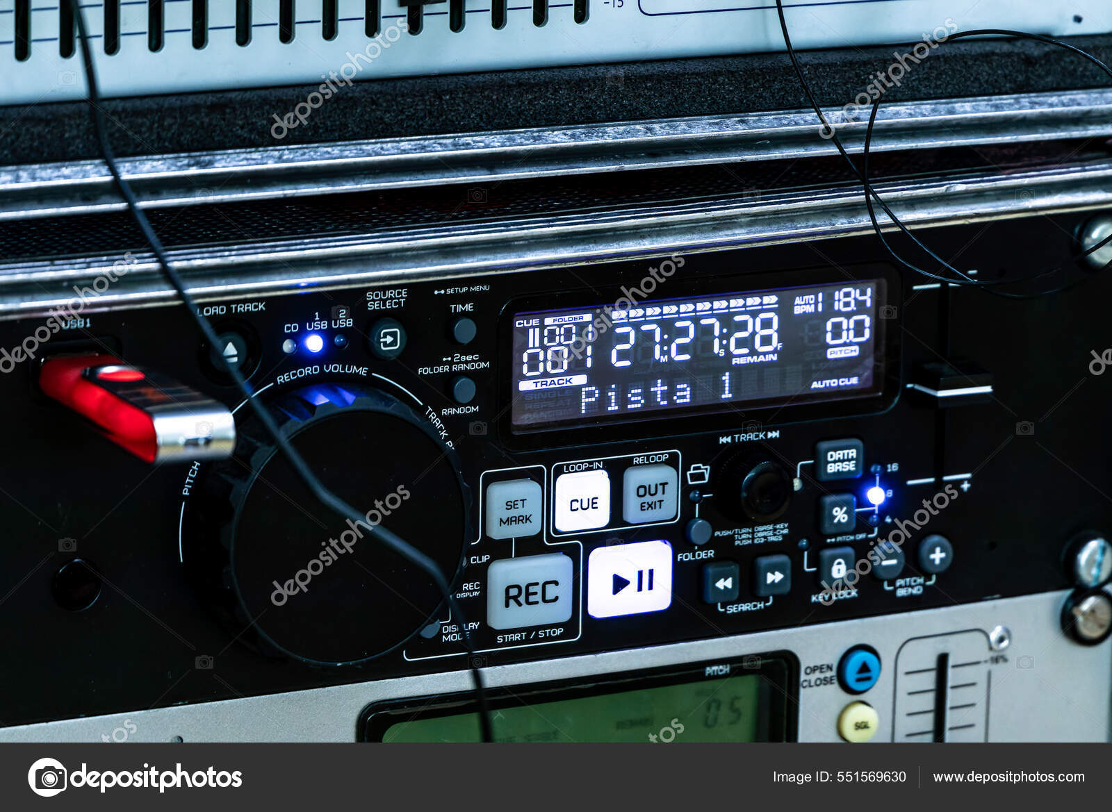 Audio Video Control Panel Lcd Display Broadcasting Selective Focus ...