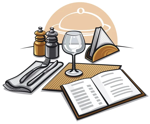 Dinner table setting Vector Art Stock Images | Depositphotos