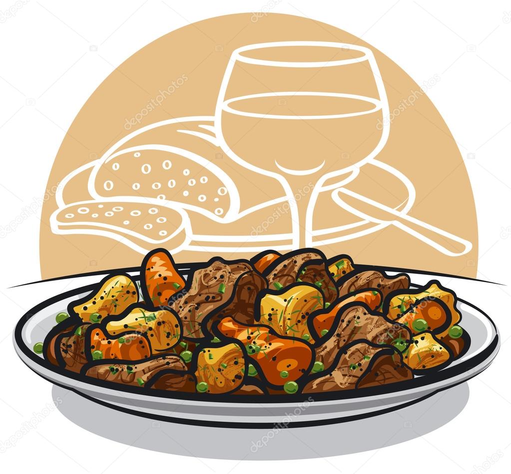 Beef stew Stock Vector Image by ©olegtoka1967 #22146653