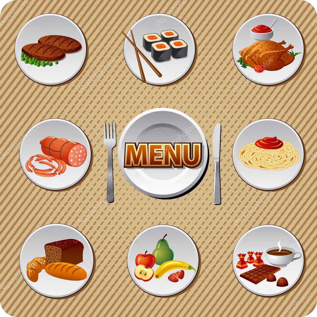 Food and meal icon set Stock Vector Image by ©olegtoka1967 #26469949
