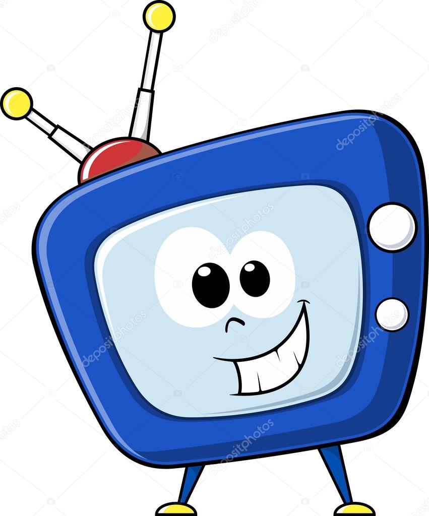 Tv cartoon rosto Stock Vector by ©hayaship 13170082
