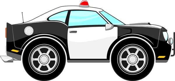 Funny fast police car cartoon — Stock Vector © hayaship #26829765