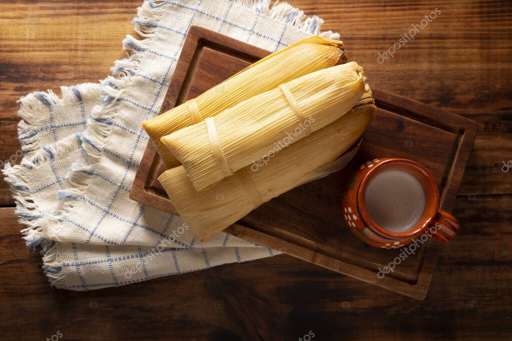Tamales. Plato prehisp nico t pico de M xico y algunos pa ses latinoamericanos. Masa de ma z ...