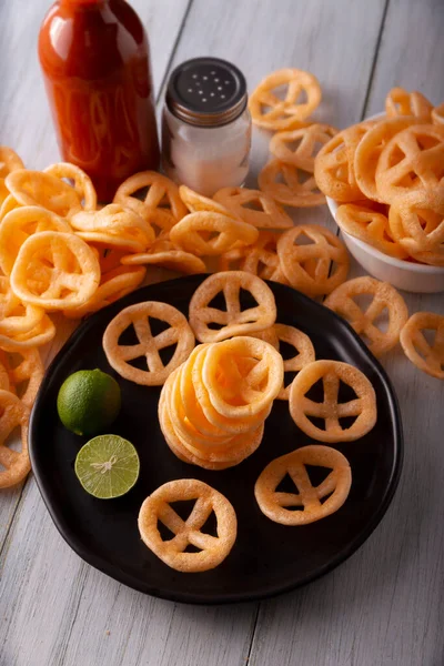 Chicharrones Harina También Conocidos Como Duros Duritos Ruedas ...