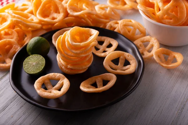 Chicharrones Harina También Conocidos Como Duros Duritos Ruedas ...