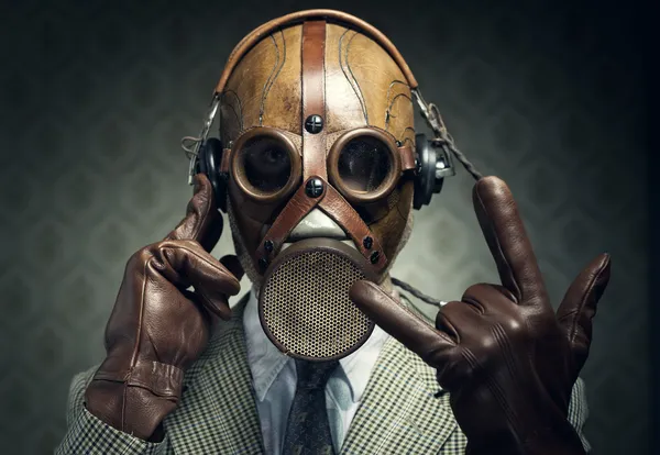 Gas mask rock - Stock Image - Everypixel