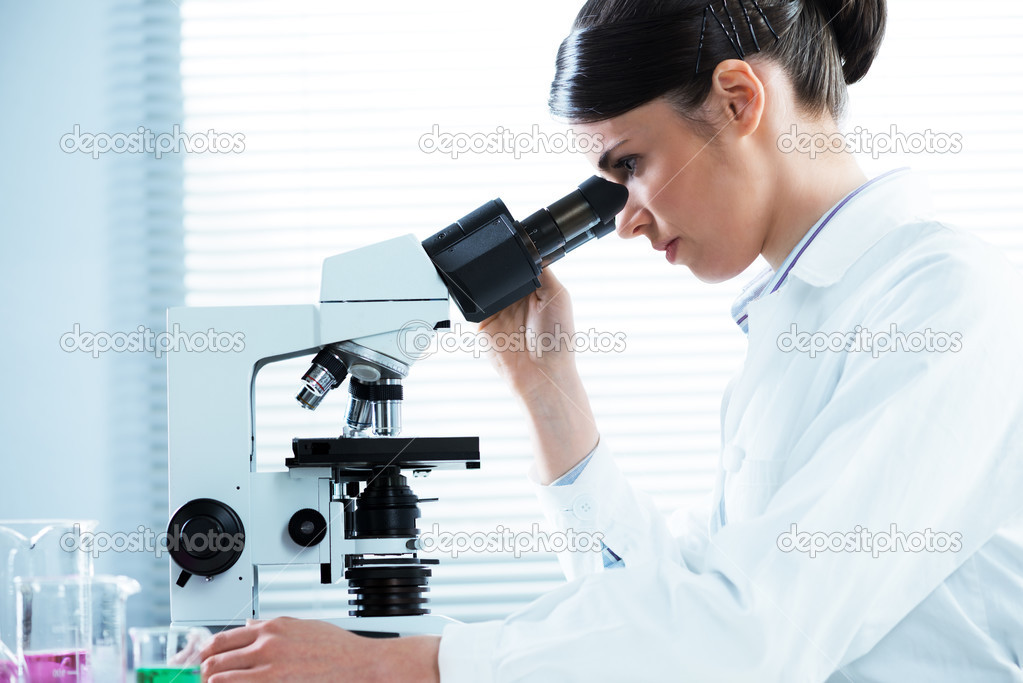 Microscopic analysis of samples — Stock Photo © stokkete #43294177