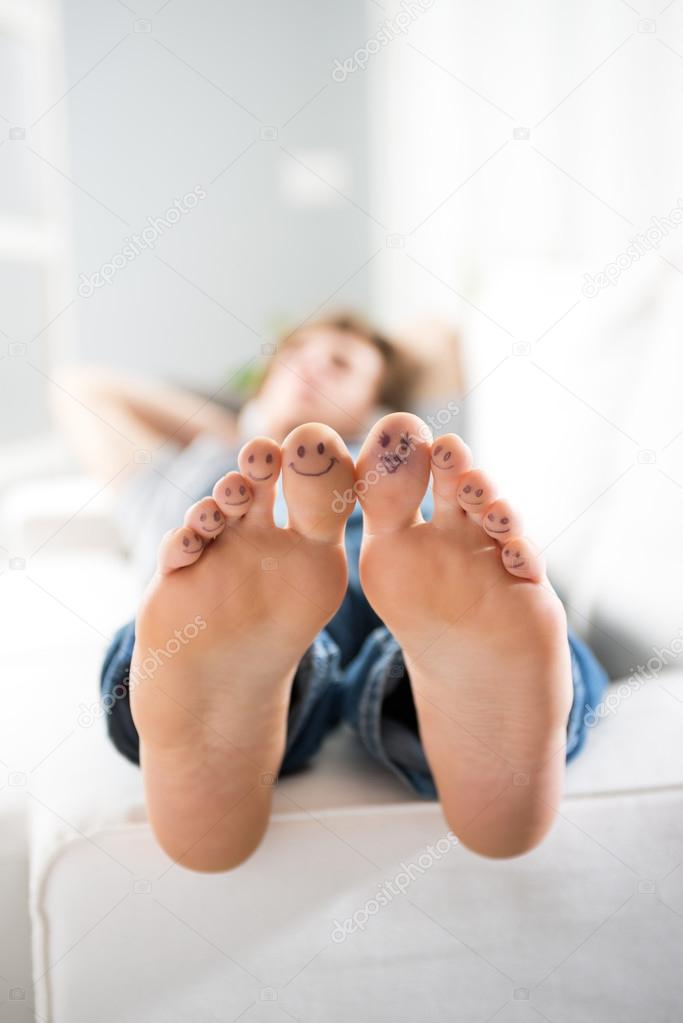 Happy feet family — Stock Photo © stokkete #43547997