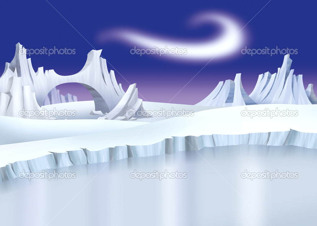 Arctic landscape — Stock Photo © stokkete #47520377