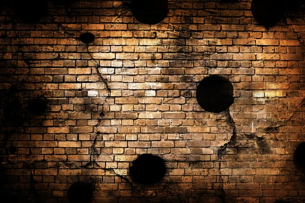 Old brick wall with bullet holes — Stock Photo © kwasny222 #30243775