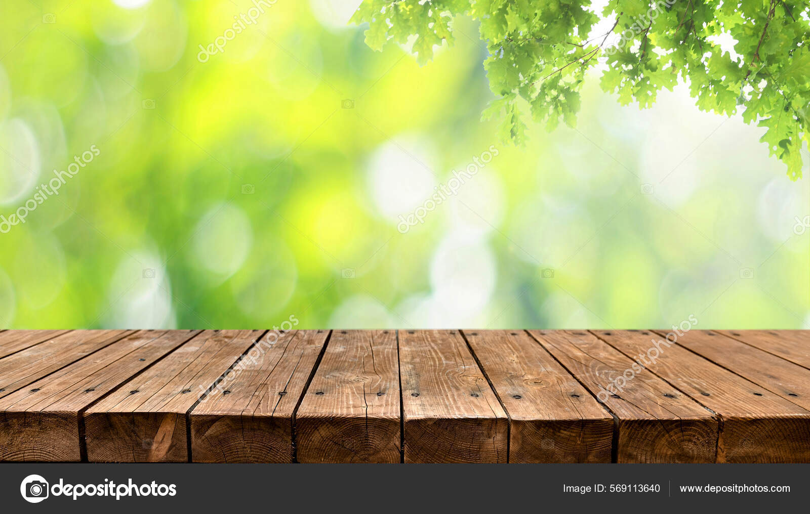 Empty Old Wooden Table Background — Stock Photo © kwasny222 #569113640