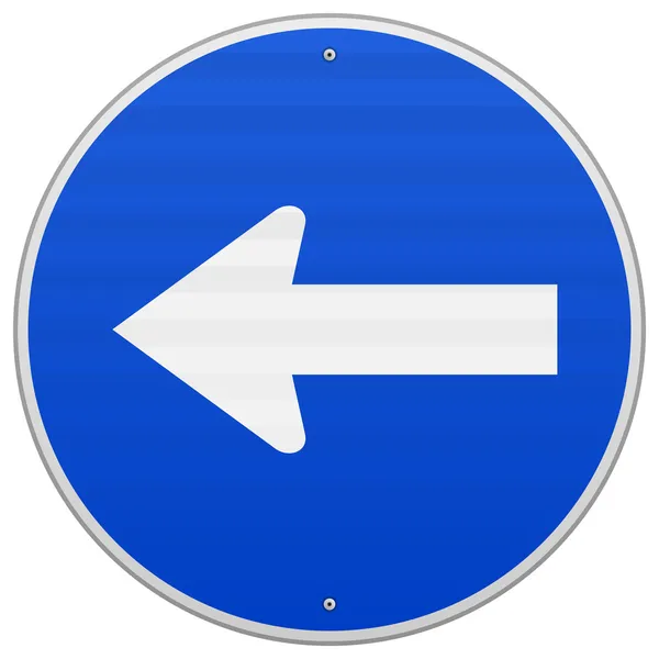 panneau de signalisation directionnelle bleu — Image vectorielle zager ...