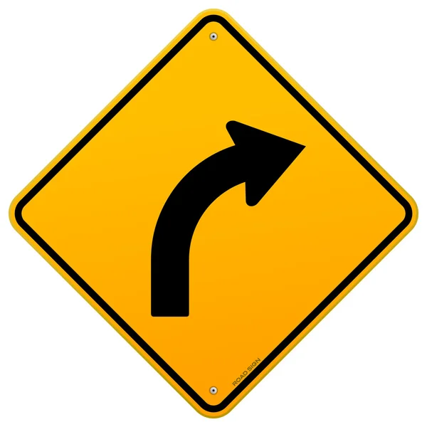 Road curve sign Vector Art Stock Images | Depositphotos
