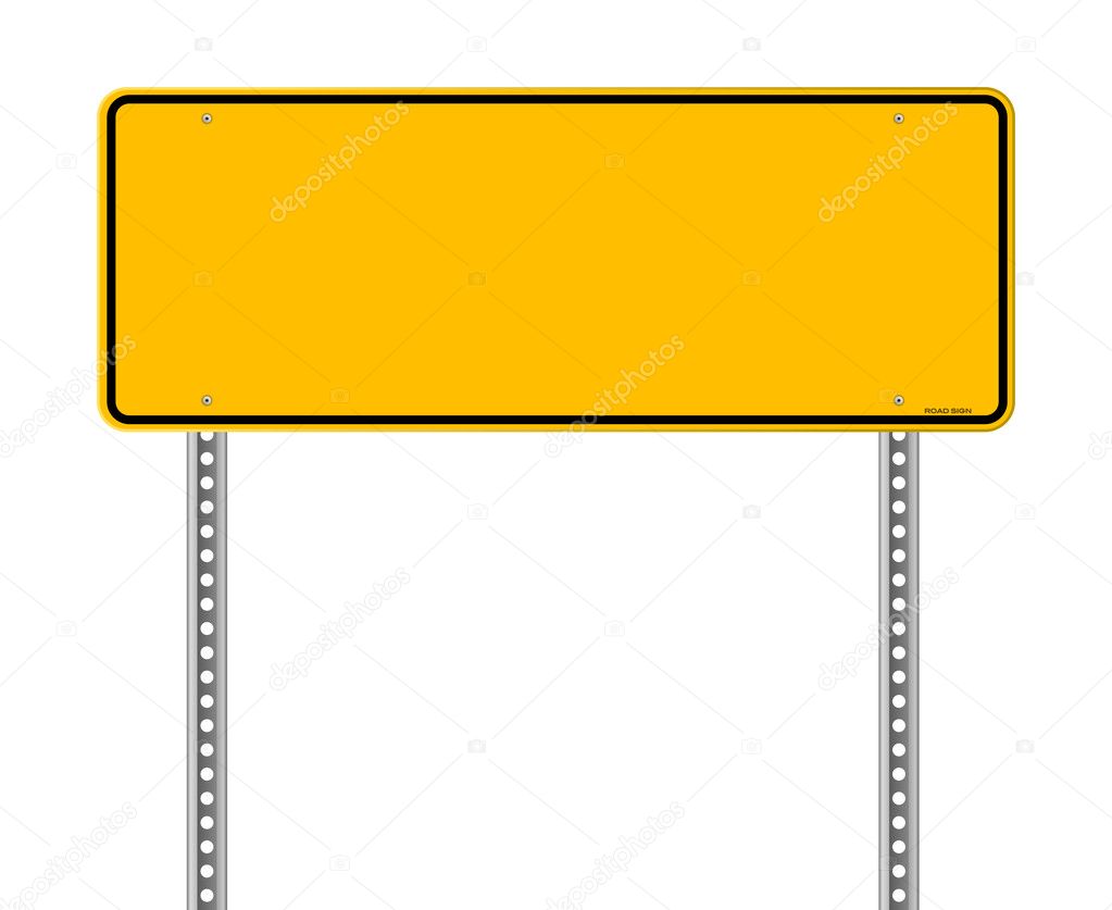 Warning Sign Blank
