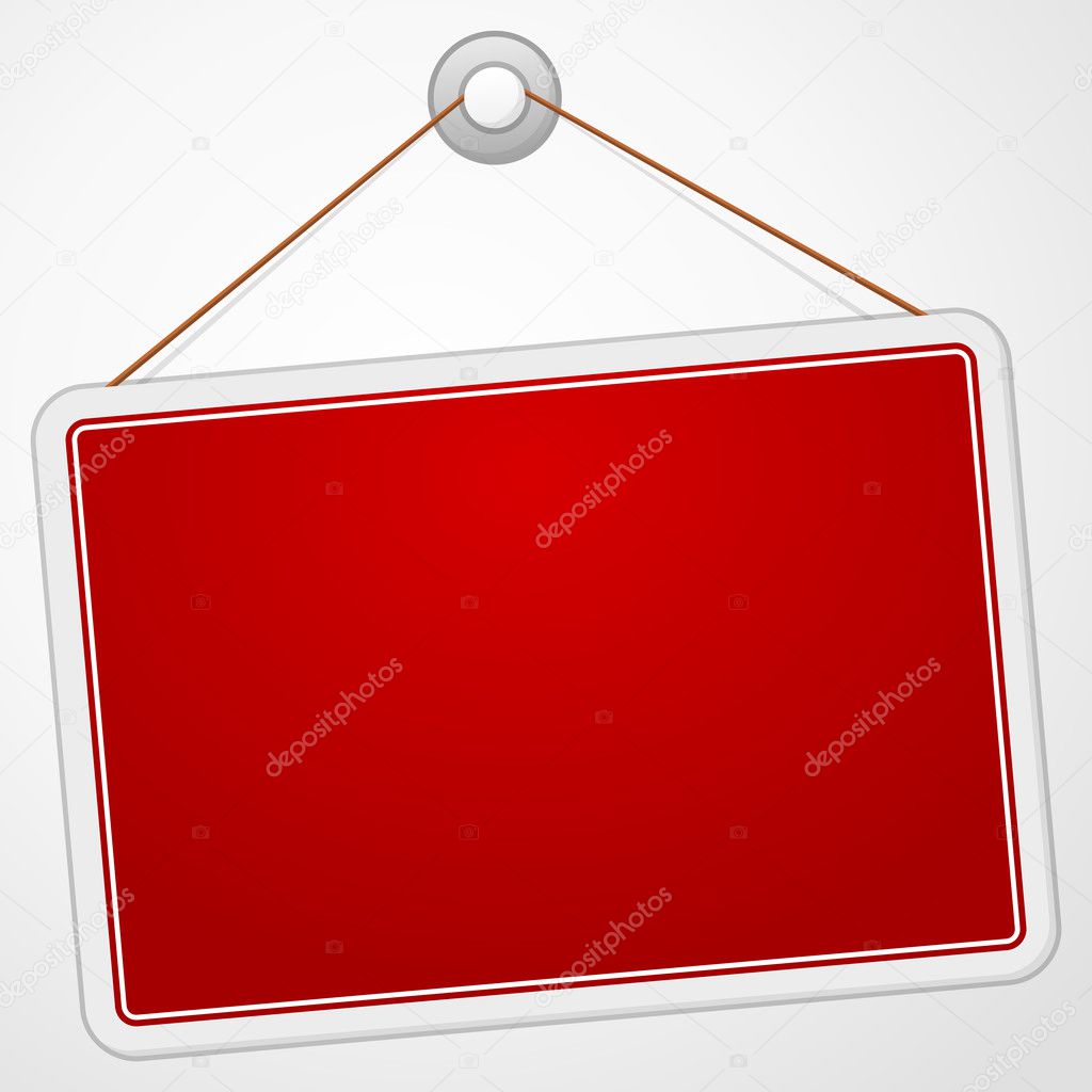 Junta de señal roja Vector de stock por ©zager 38673001