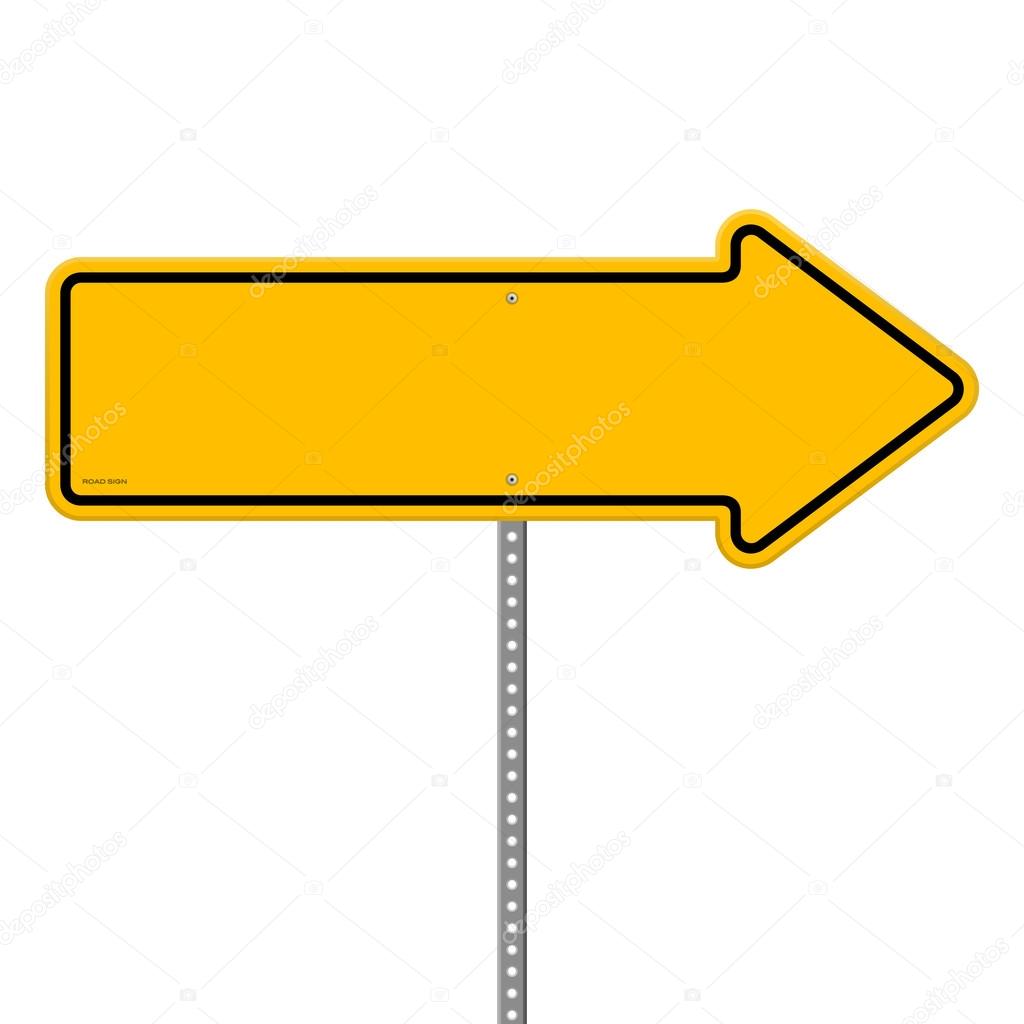 Yellow Direction Sign Stock Vector by ©zager 51332477