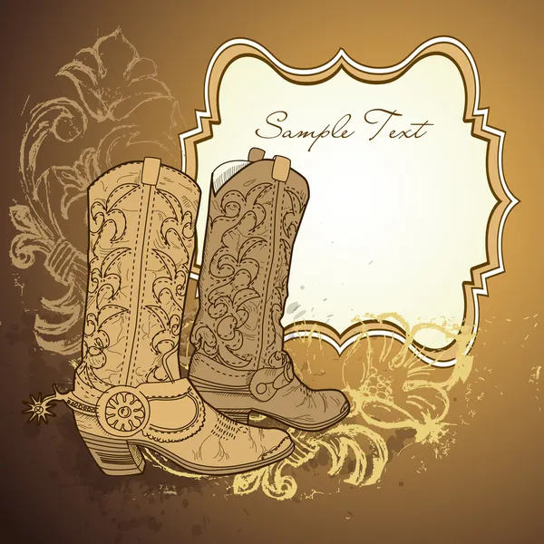 Cowboy boots doodle, Royalty-free Cowboy boots doodle Vector Images ...