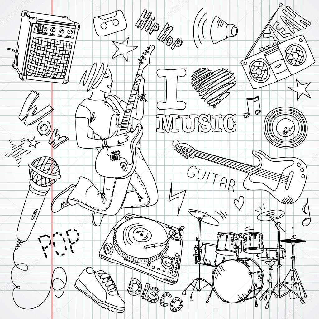 Music Doodles Stock Vector Image by ©AlisaFoytik #34800831