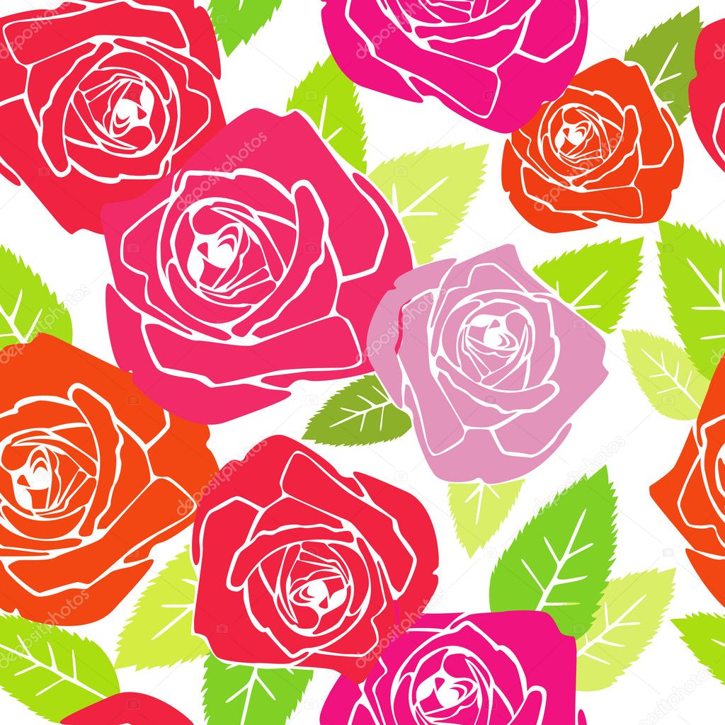 Roses. pattern Stock Vector Image by ©AlisaFoytik #35406999