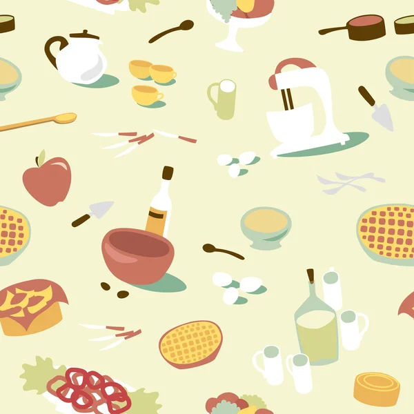 Picnic food pattern Vector Art Stock Images | Depositphotos