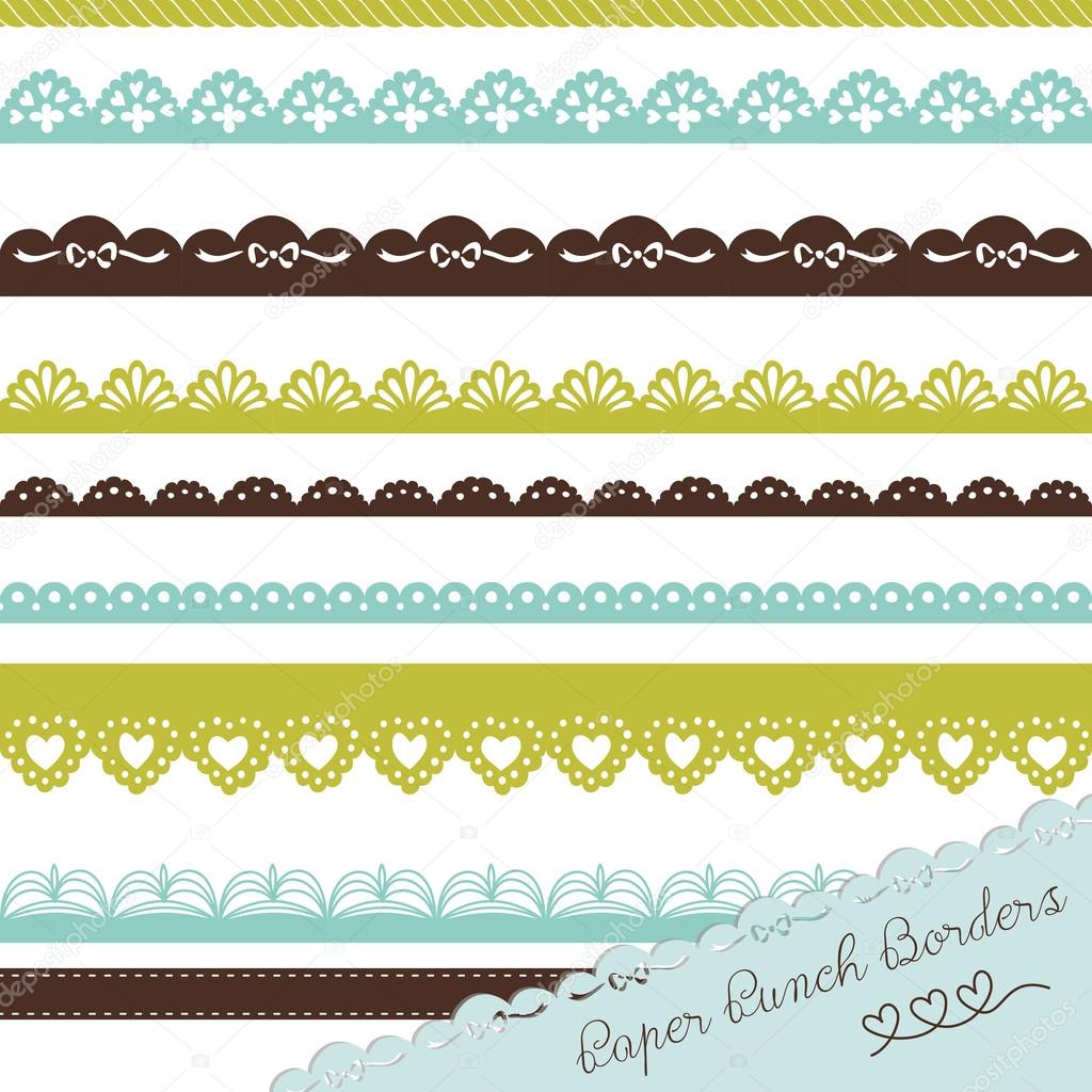 Lace Paper Punch Borders Stock Vector by ©AlisaFoytik 35928303