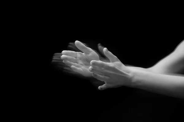 Female hands clapping — Stock Photo © b.zyczynski #17380881