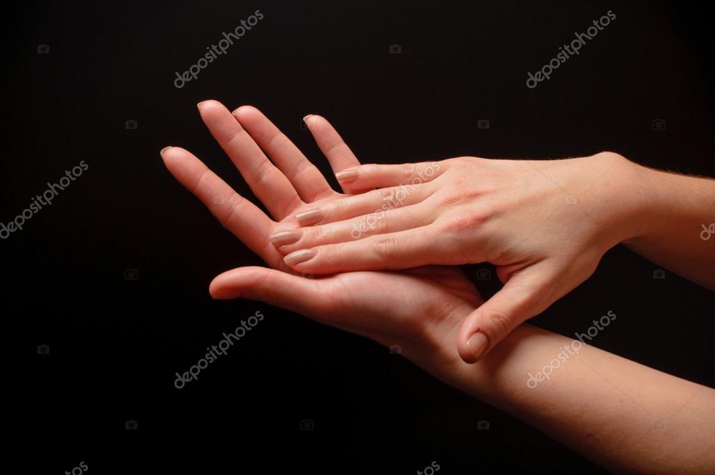 Female hands clapping — Stock Photo © b.zyczynski #17380881
