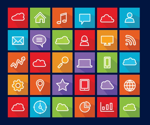 Metro Icon Set — Stock Vector © REDPIXEL #23648243