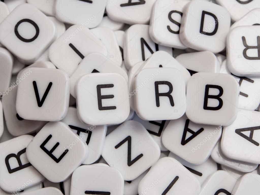 Verb letters Stock Photo by ©bradcalkins 22908900