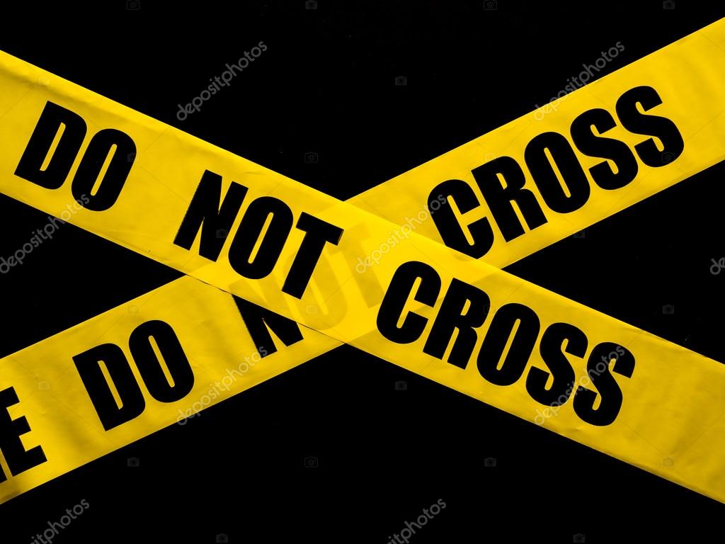 Do not cross Stock Photo by ©bradcalkins 23907285