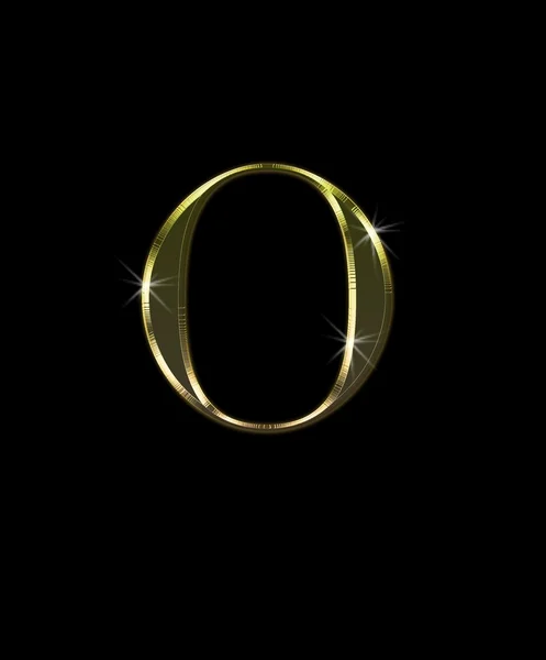 The letter O in gold — Stock Photo © zentilia #8292988