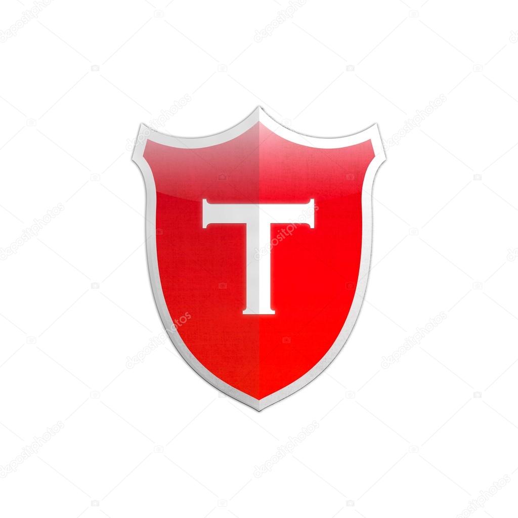 Secure shield letter T. — Stock Photo © StockPhotoAstur #19229115