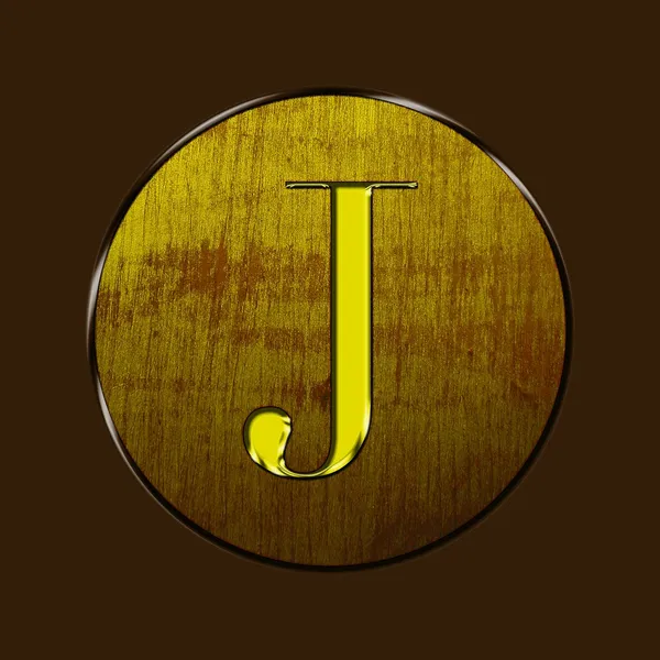 Golden letter J — Stock Photo © smaglov #54959969