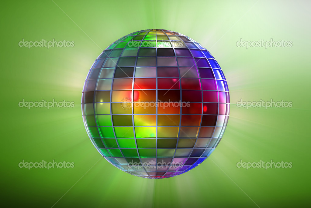 Full color strange disco ball Stock Photo by ©CLIPAREA 13279731