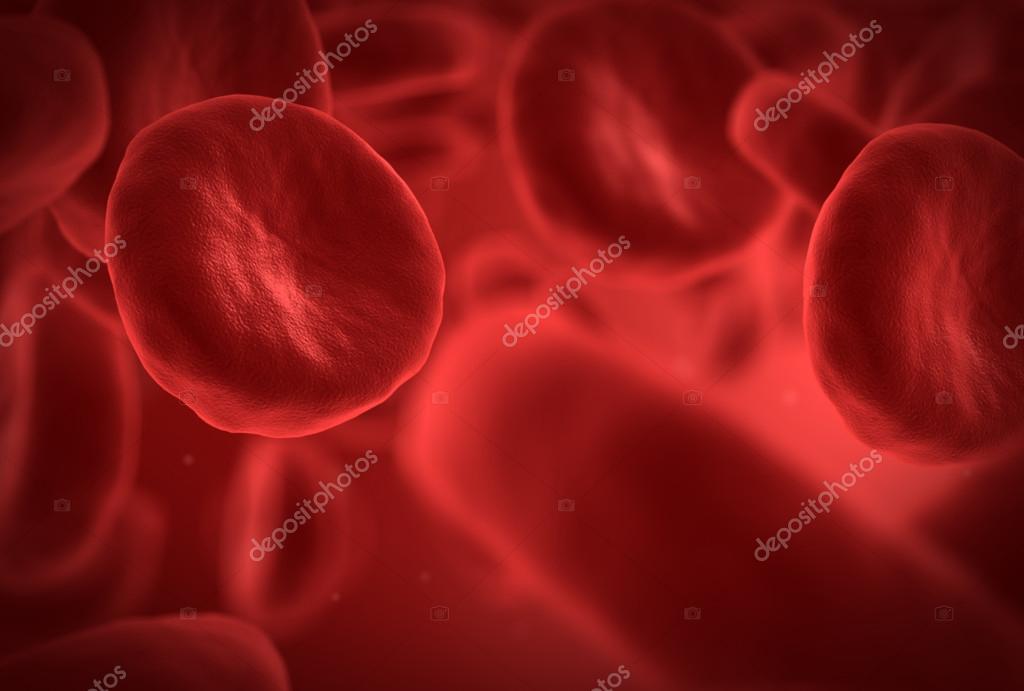 Single Red Blood Cell Under Microscope