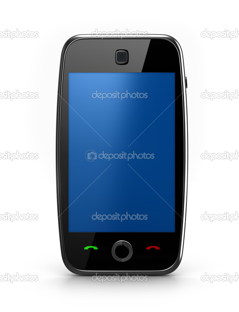 Touchphone isolated on white — Stock Photo © CLIPAREA #13280516