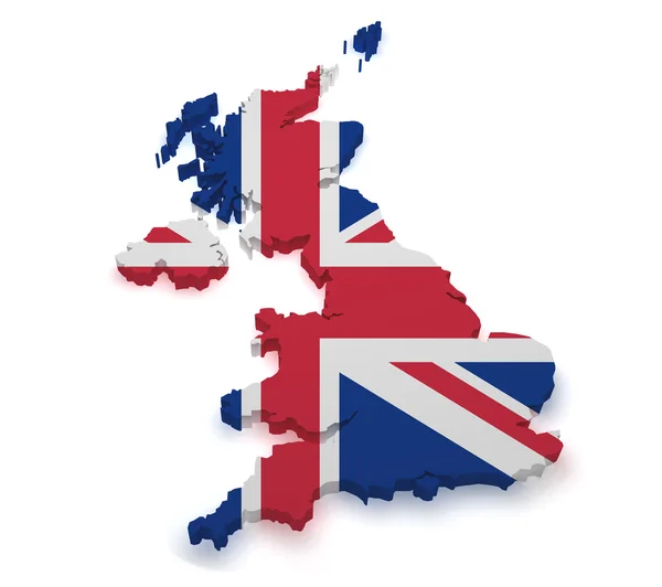 United Kingdom Flag Map Shape ⬇ Stock Photo, Image by © NiroDesign ...